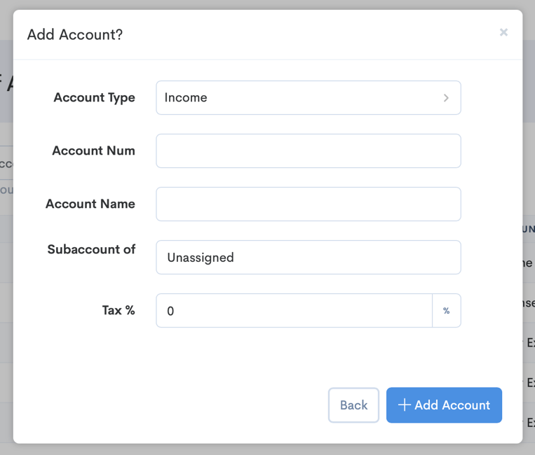 CREATING GENERAL LEDGER ACCOUNTS