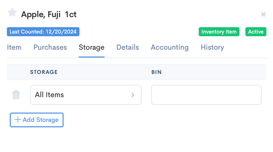 ASSIGNING INDIVIDUAL ITEMS TO STORAGE AREAS