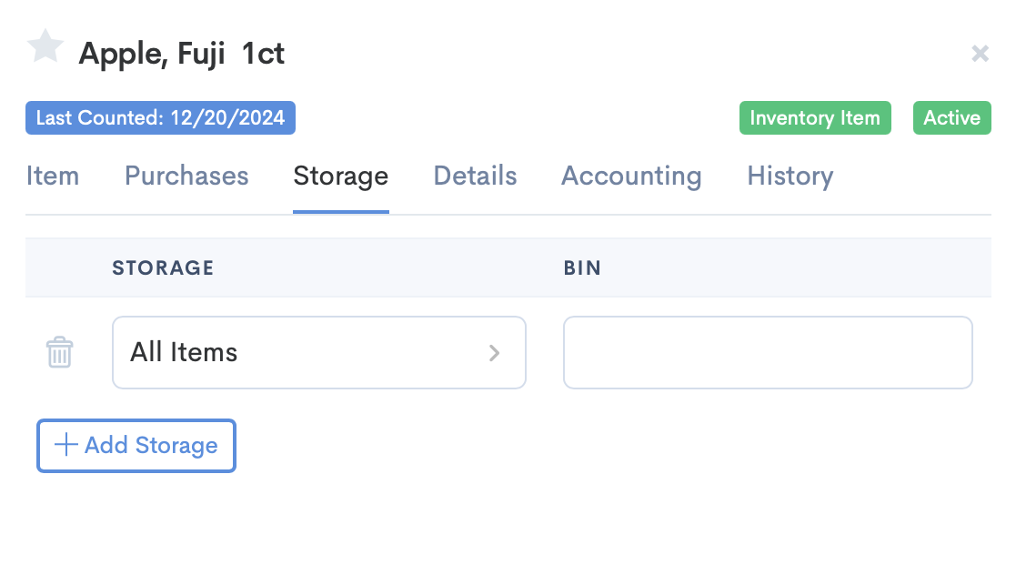 ASSIGNING INDIVIDUAL ITEMS TO STORAGE AREAS