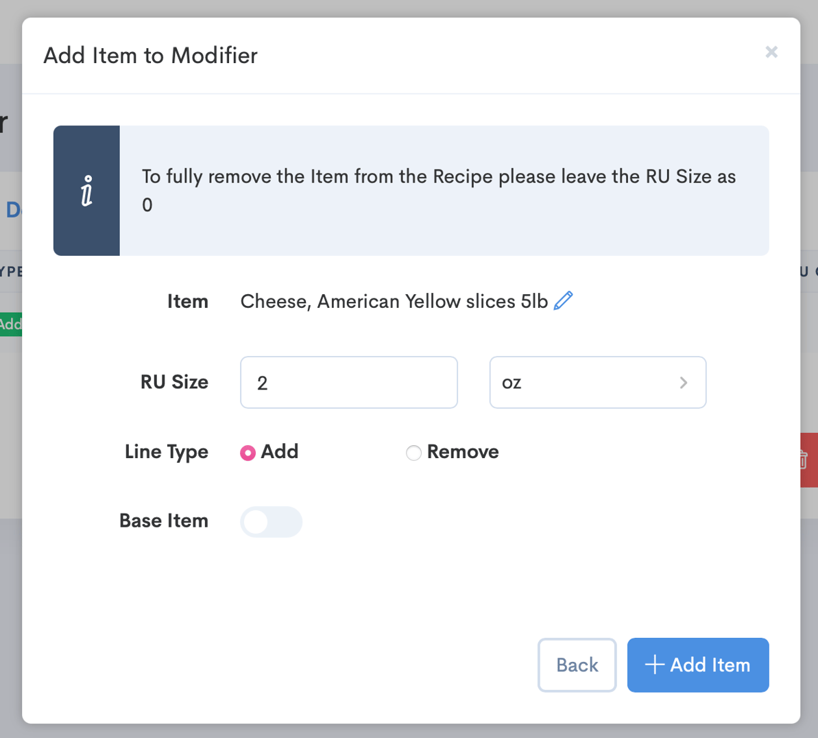 BUILDING MODIFIER RECIPES