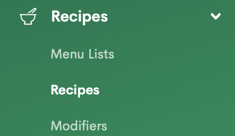 RECIPE AND MENU LIST PRINTING