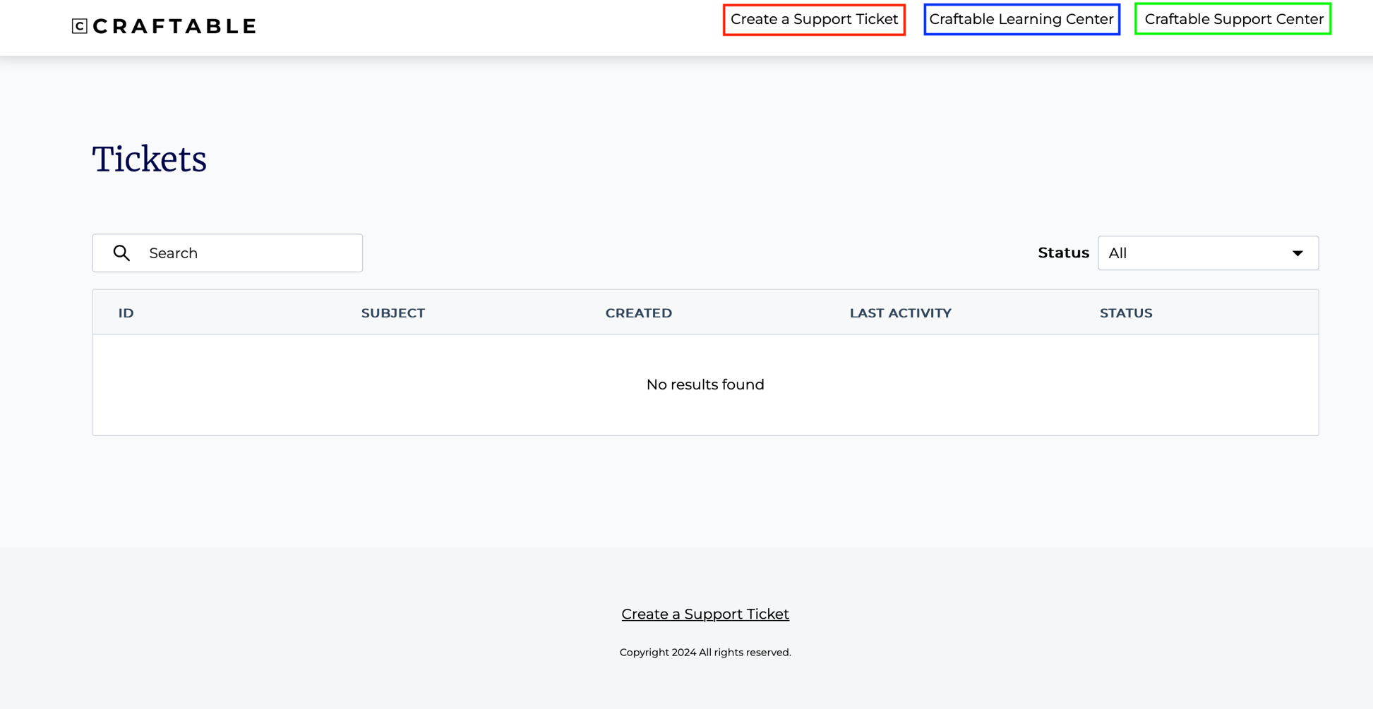 INTRODUCING CRAFTABLE'S NEW SUPPORT CENTER