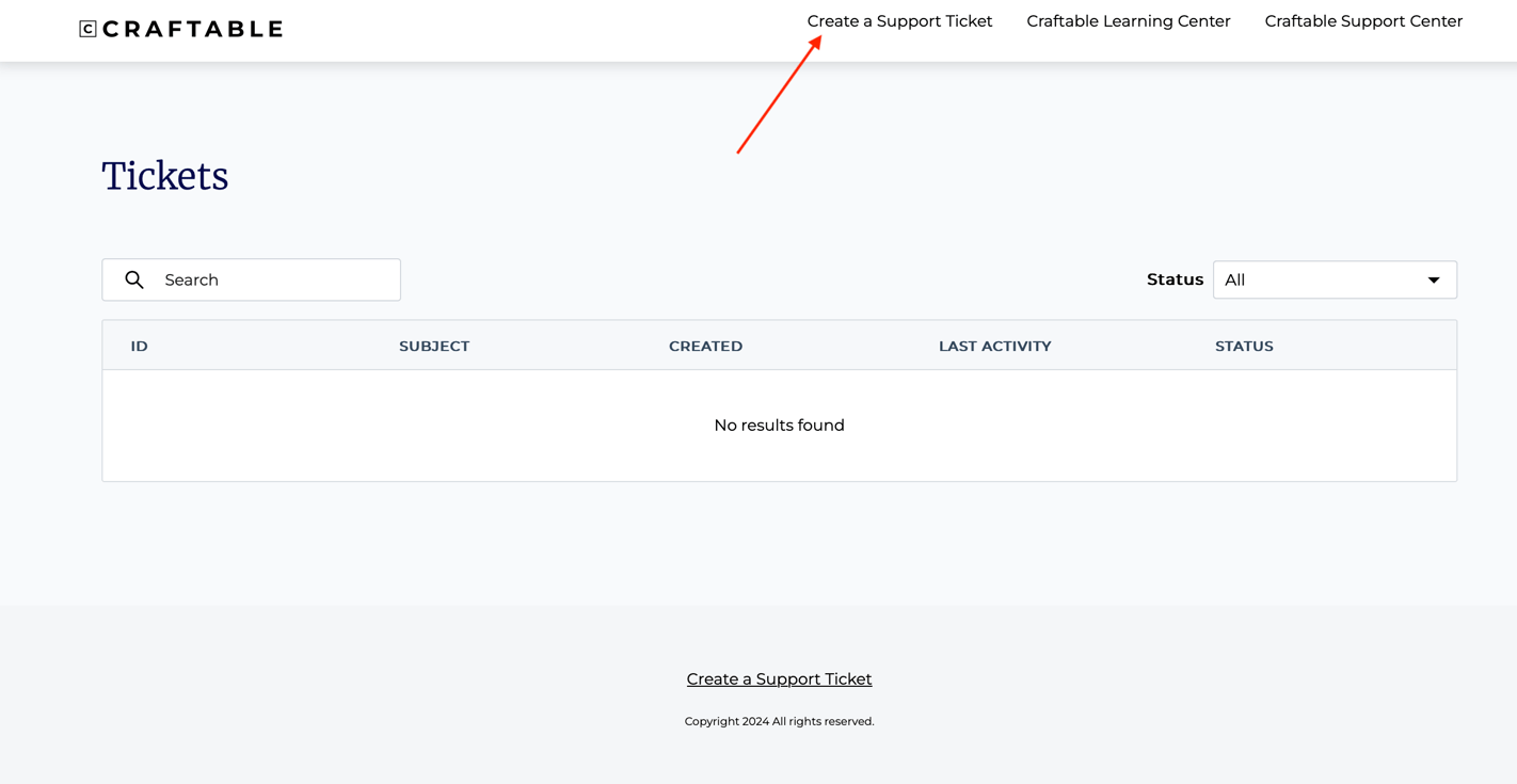 INTRODUCING CRAFTABLE'S NEW SUPPORT CENTER