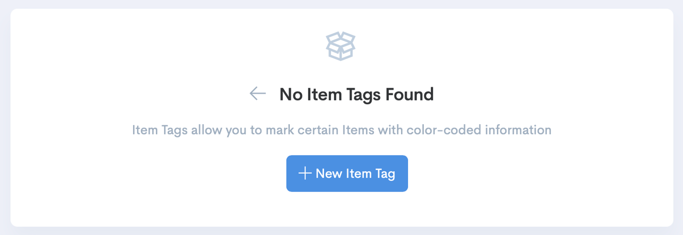 ITEM AND VENDOR TAGS