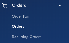 Setting Up Recurring Orders
