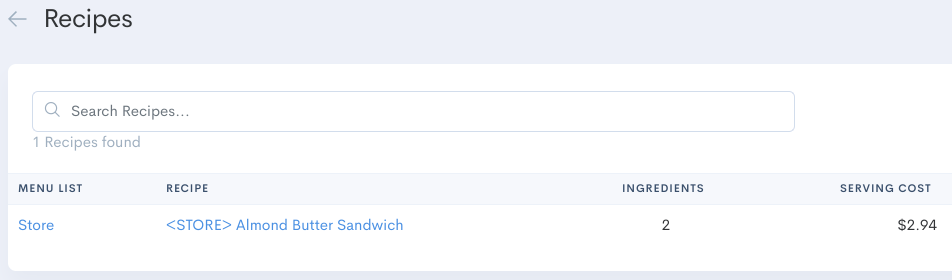 ADDING COMMISSARY ITEMS AND BATCHES TO STORE RECIPES