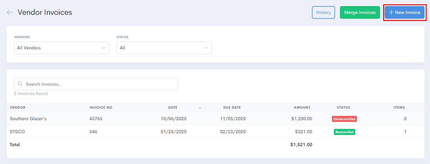 CREATING VENDOR INVOICES MANUALLY