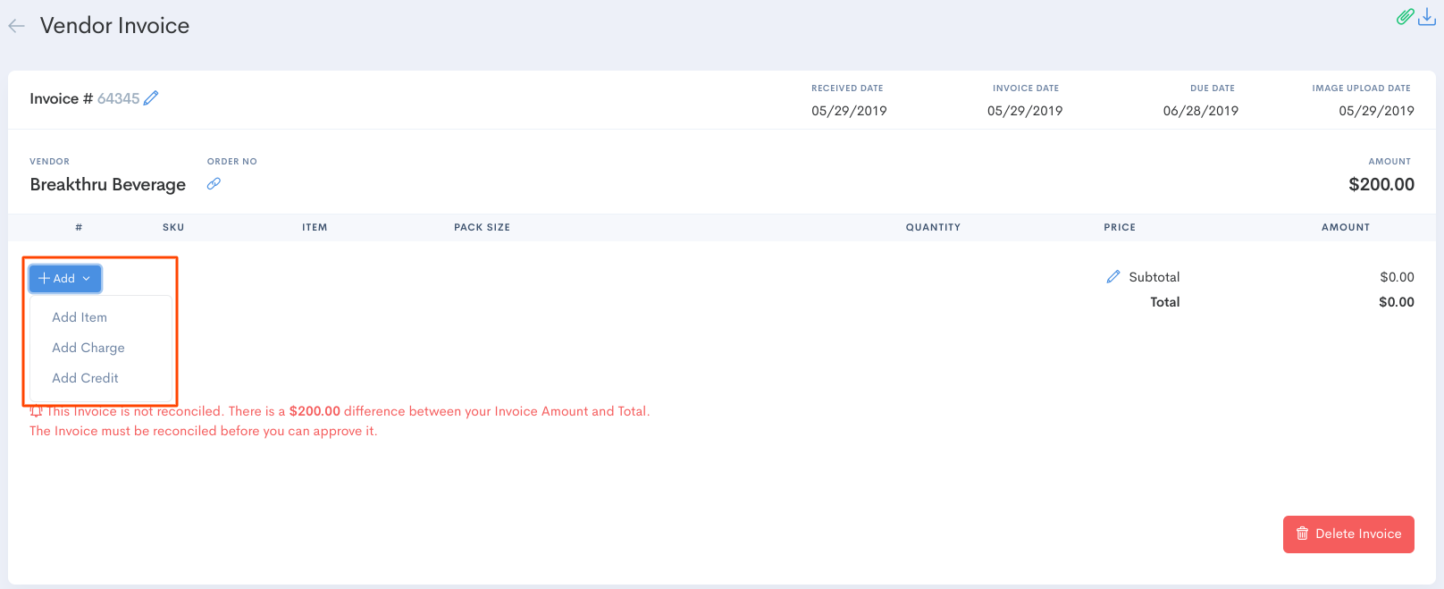 CREATING VENDOR INVOICES MANUALLY